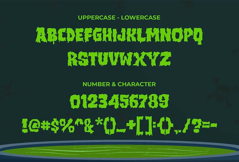 Monstarize - Monster Font / Drip Font /slime Letters - Etsy