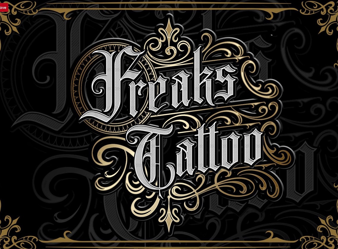 Various Premium Tattoo Font Set - Etsy