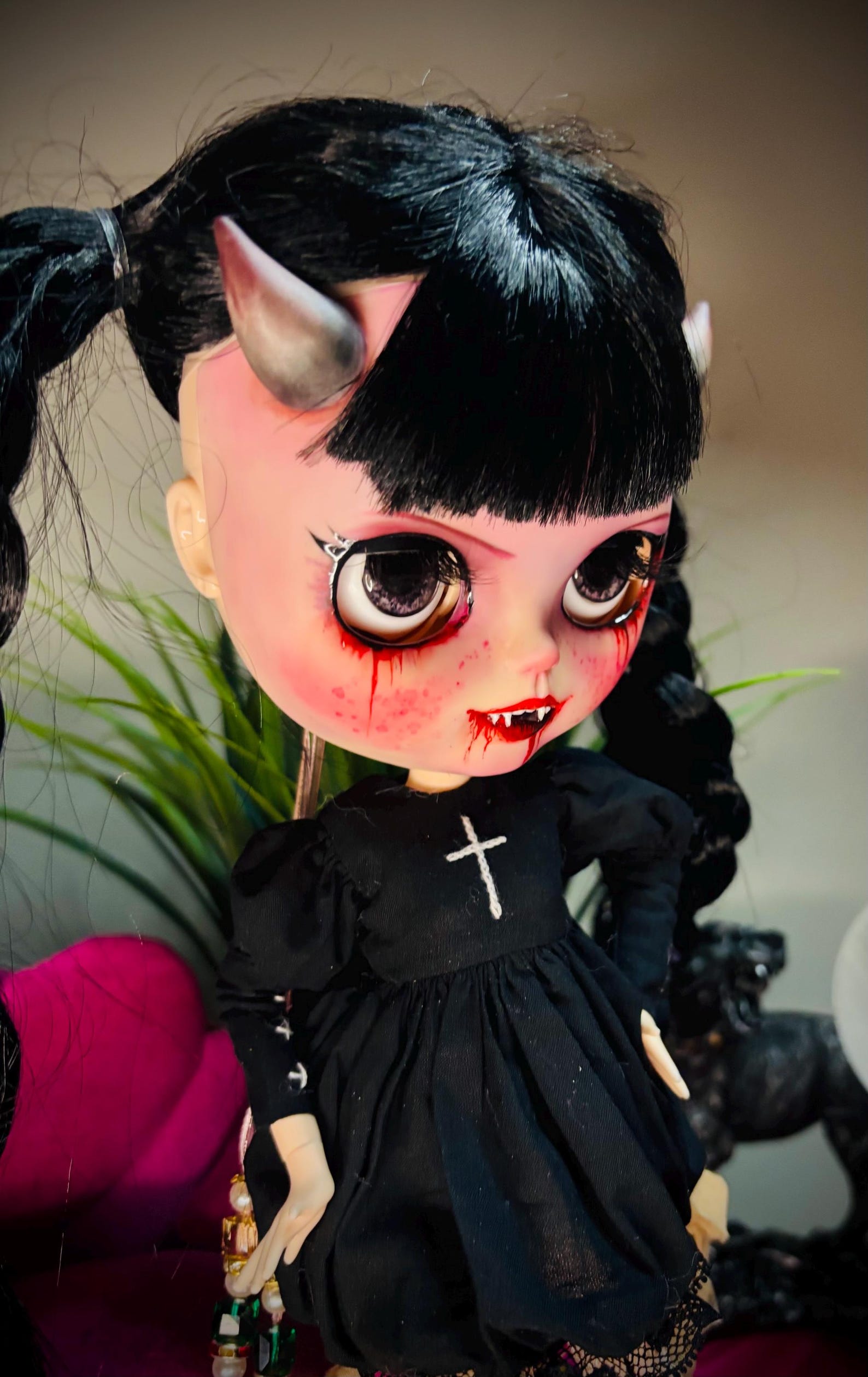8-4-26 Haunted Doll Rune- Hell Hound/Hell Raiser - Blythe Doll- OOAK ...