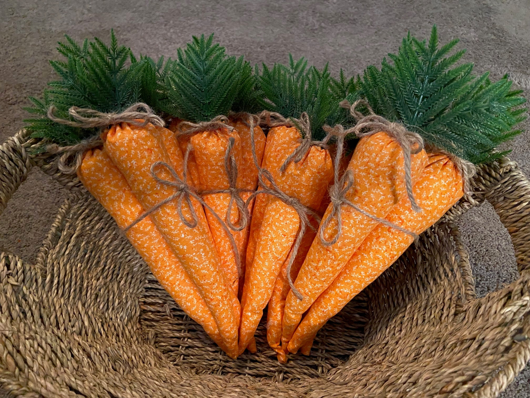 Fabric Carrot Bundle, Fabric Carrots, Easter Carrots ,carrot Bunch ...
