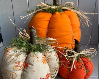 Pumpkin Trio Fabric - Etsy