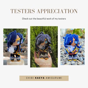 Crochet PDF Pattern: "kaeya" Chibi Amigurumi - Etsy