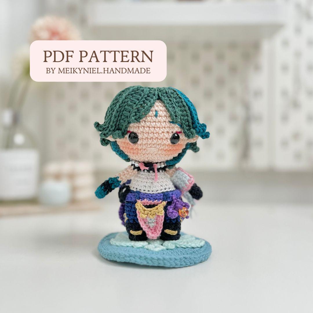Crochet PDF Pattern : Chibi Amigurumi "xiao" - Etsy