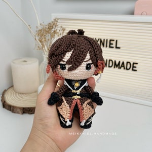 Crochet PDF Pattern: "zhongli" Chibi Amigurumi - Etsy