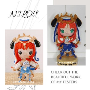 Crochet PDF Pattern: "nilou" Chibi Amigurumi - Etsy