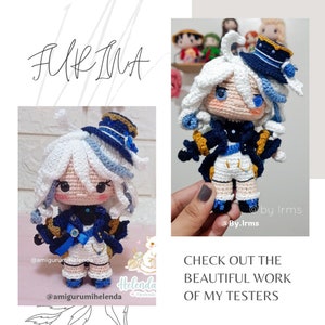 Crochet PDF Pattern: "furina" Chibi Amigurumi - Etsy
