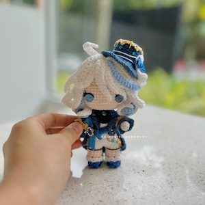 Crochet PDF Pattern: "furina" Chibi Amigurumi - Etsy