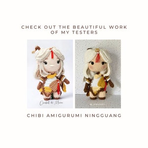 Crochet PDF Pattern: "ningguang" Chibi Amigurumi - Etsy