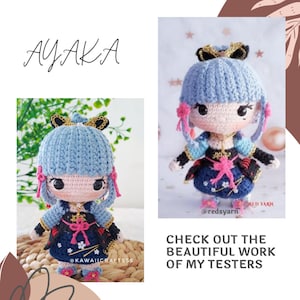 Crochet PDF Pattern: "ayaka" Chibi Amigurumi - Etsy
