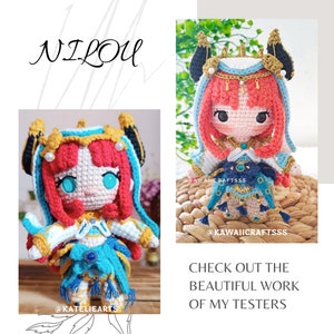 Crochet PDF Pattern: "nilou" Chibi Amigurumi - Etsy
