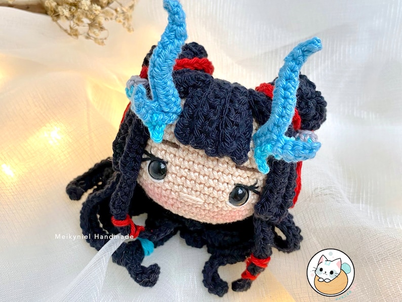 Crochet PDF Pattern : Chibi Amigurumi kagura - Etsy
