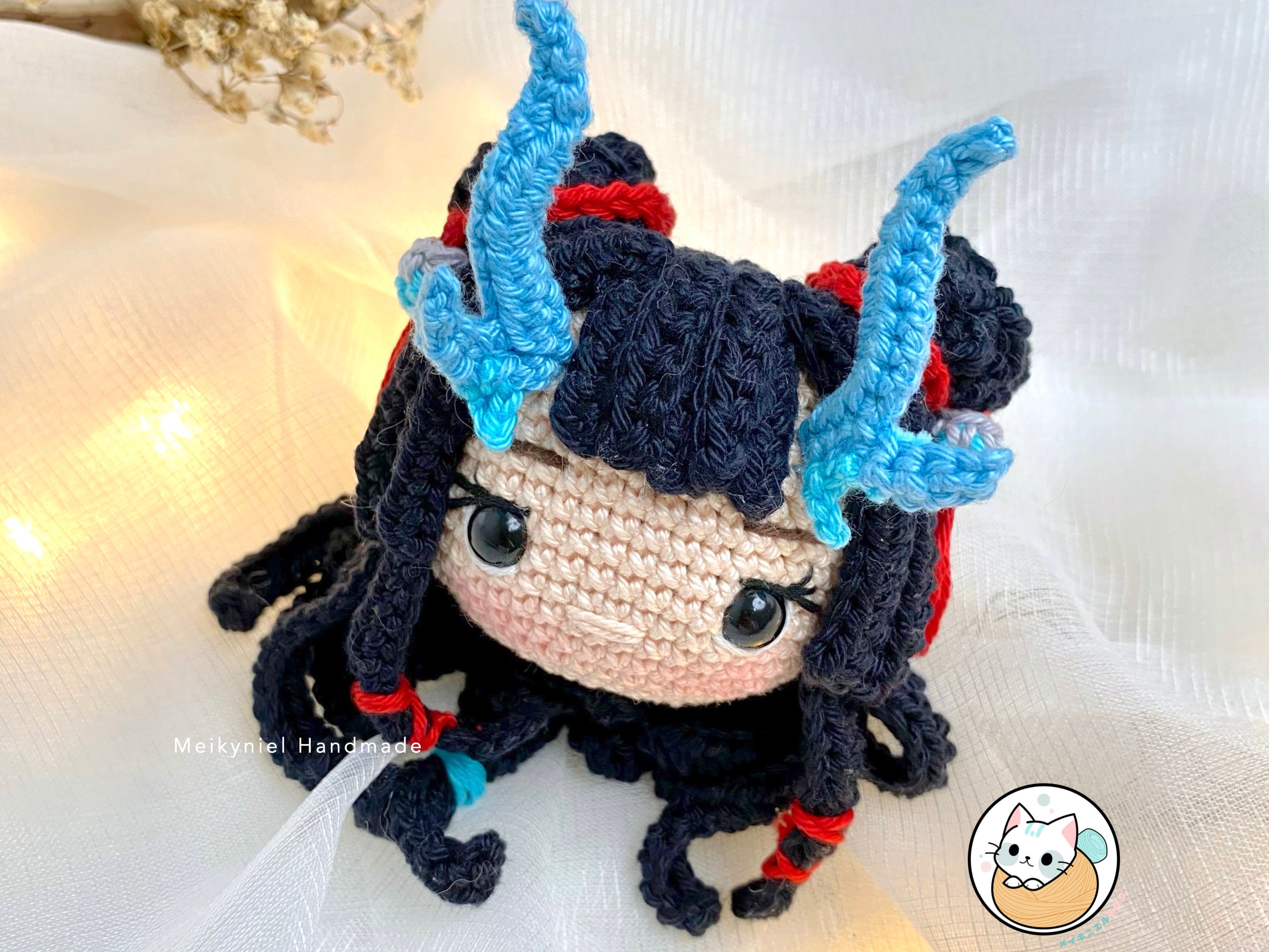 Crochet PDF Pattern : Chibi Amigurumi "kagura" - Etsy
