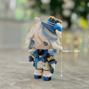 Crochet PDF Pattern: "furina" Chibi Amigurumi - Etsy