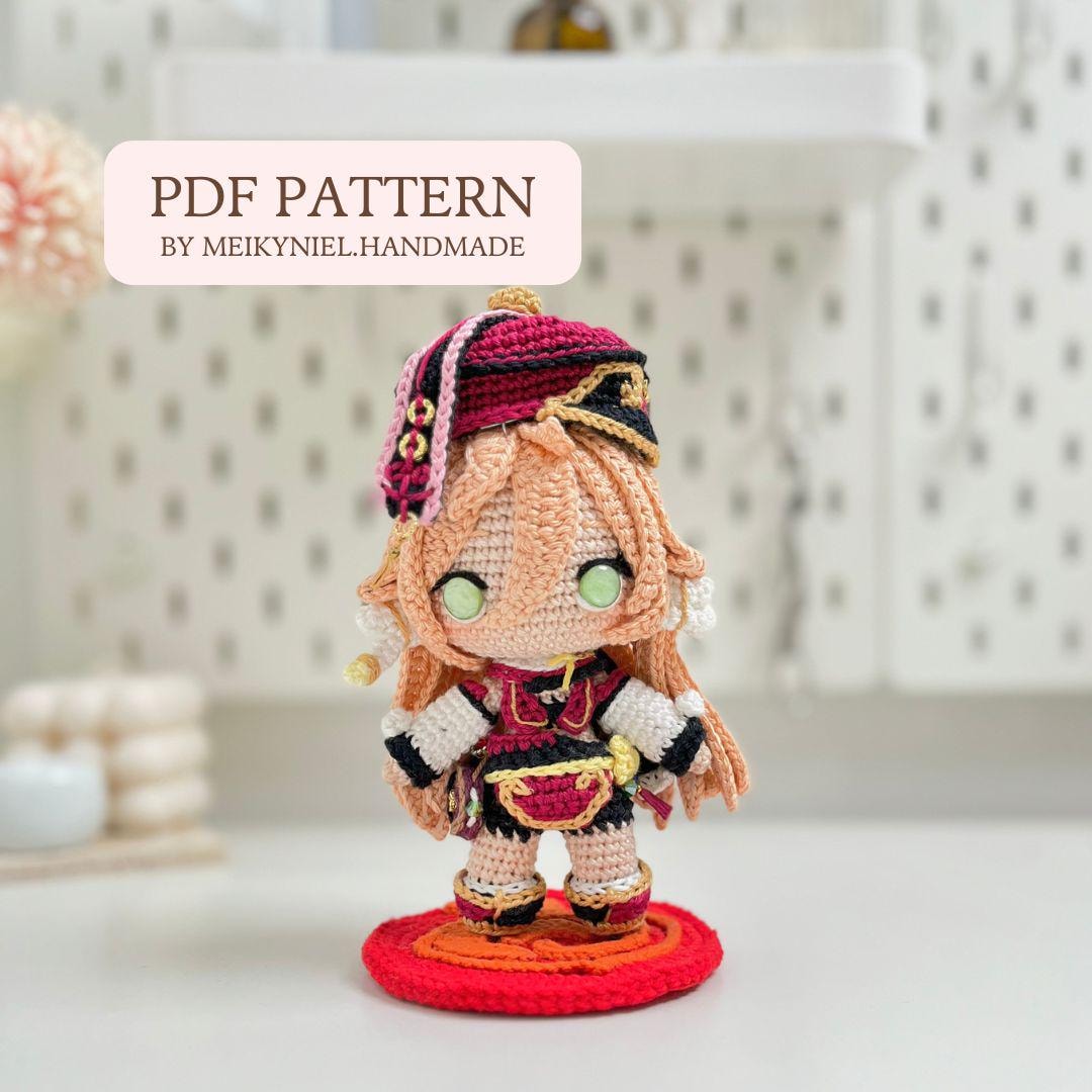 Crochet PDF Pattern: "yanfei" Chibi Amigurumi - Etsy