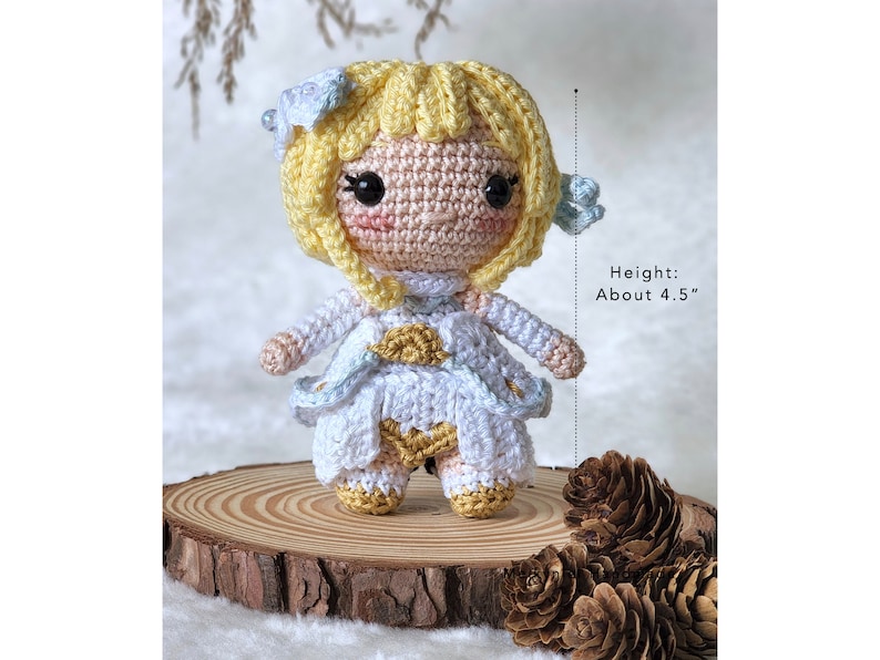Crochet Pattern : Chibi Lumine the Traveler Crochet - Etsy