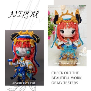 Crochet PDF Pattern: "nilou" Chibi Amigurumi - Etsy