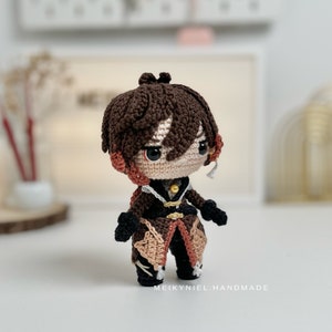 Crochet PDF Pattern: "zhongli" Chibi Amigurumi - Etsy