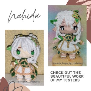 Crochet PDF Pattern: "nahida" Chibi Amigurumi - Etsy
