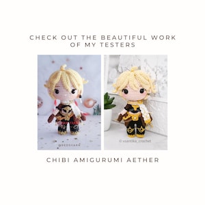 Crochet PDF Pattern : "aether" Chibi Amigurumi - Etsy