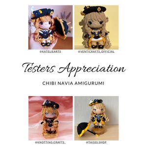 Crochet PDF Pattern: "navia" Chibi Amigurumi - Etsy