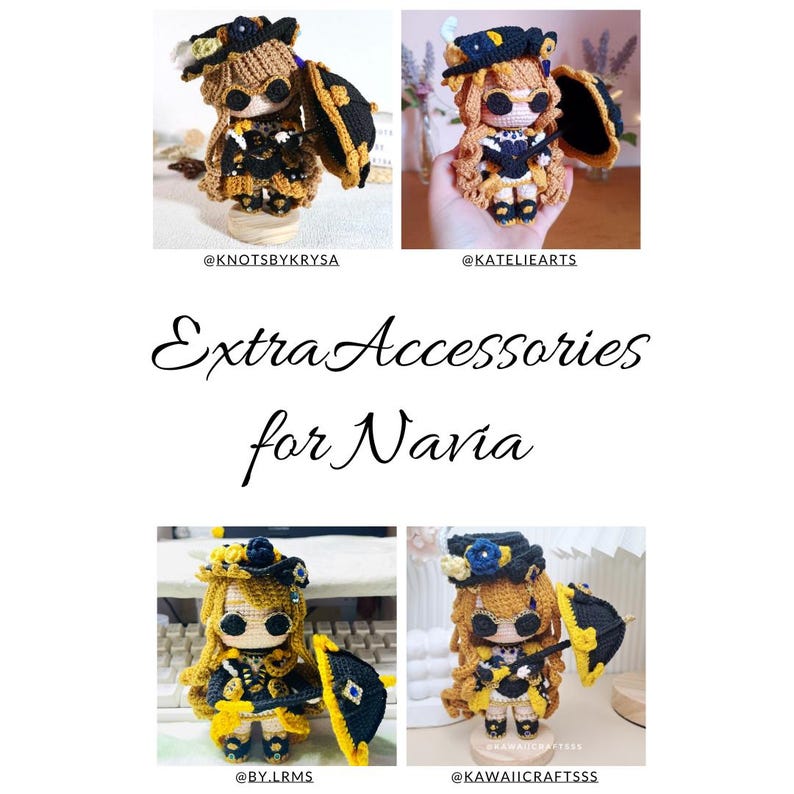Crochet PDF Pattern: "navia" Chibi Amigurumi - Etsy