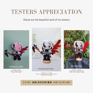 Crochet PDF Pattern: "arlecchino" Chibi Amigurumi - Etsy