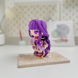 Crochet PDF Pattern: "raiden Shogun" Chibi Amigurumi (english, Spanish ...