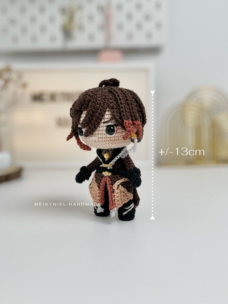 Crochet PDF Pattern: "zhongli" Chibi Amigurumi - Etsy