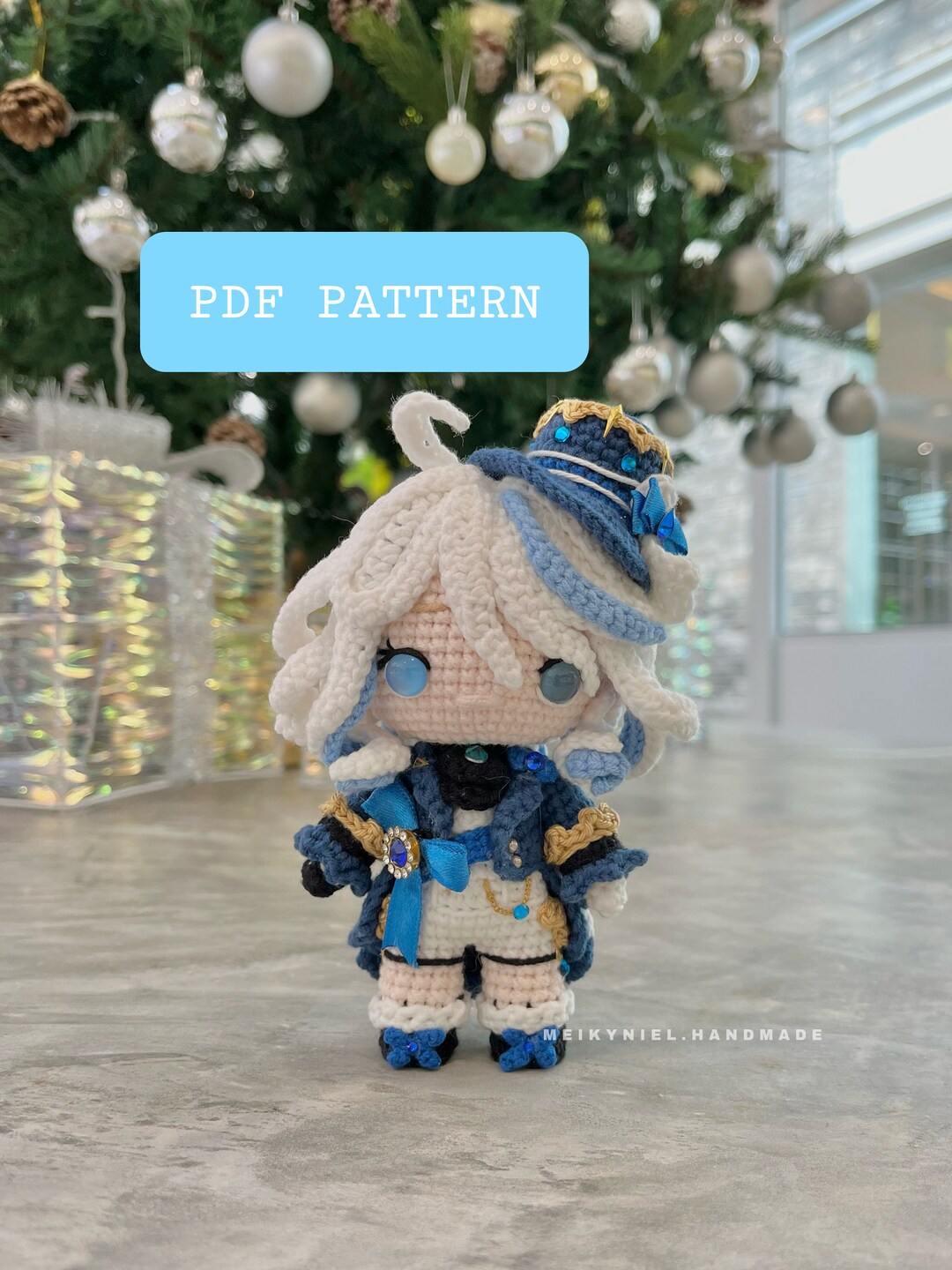 Crochet PDF Pattern: furina Chibi Amigurumi - Etsy