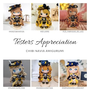 Crochet PDF Pattern: "navia" Chibi Amigurumi - Etsy