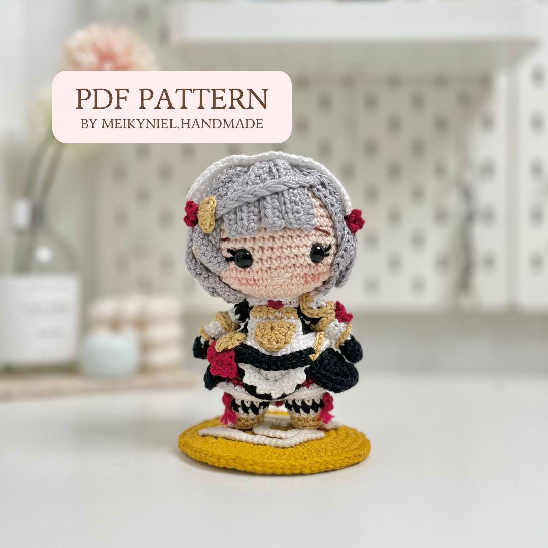 Crochet PDF Pattern : Chibi Amigurumi "noelle" - Etsy