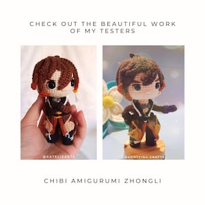 Crochet PDF Pattern: "zhongli" Chibi Amigurumi - Etsy