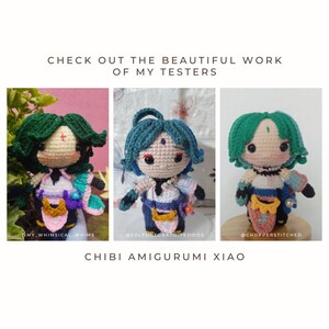 Crochet PDF Pattern : Chibi Amigurumi "xiao" - Etsy