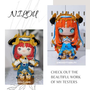 Crochet PDF Pattern: "nilou" Chibi Amigurumi - Etsy