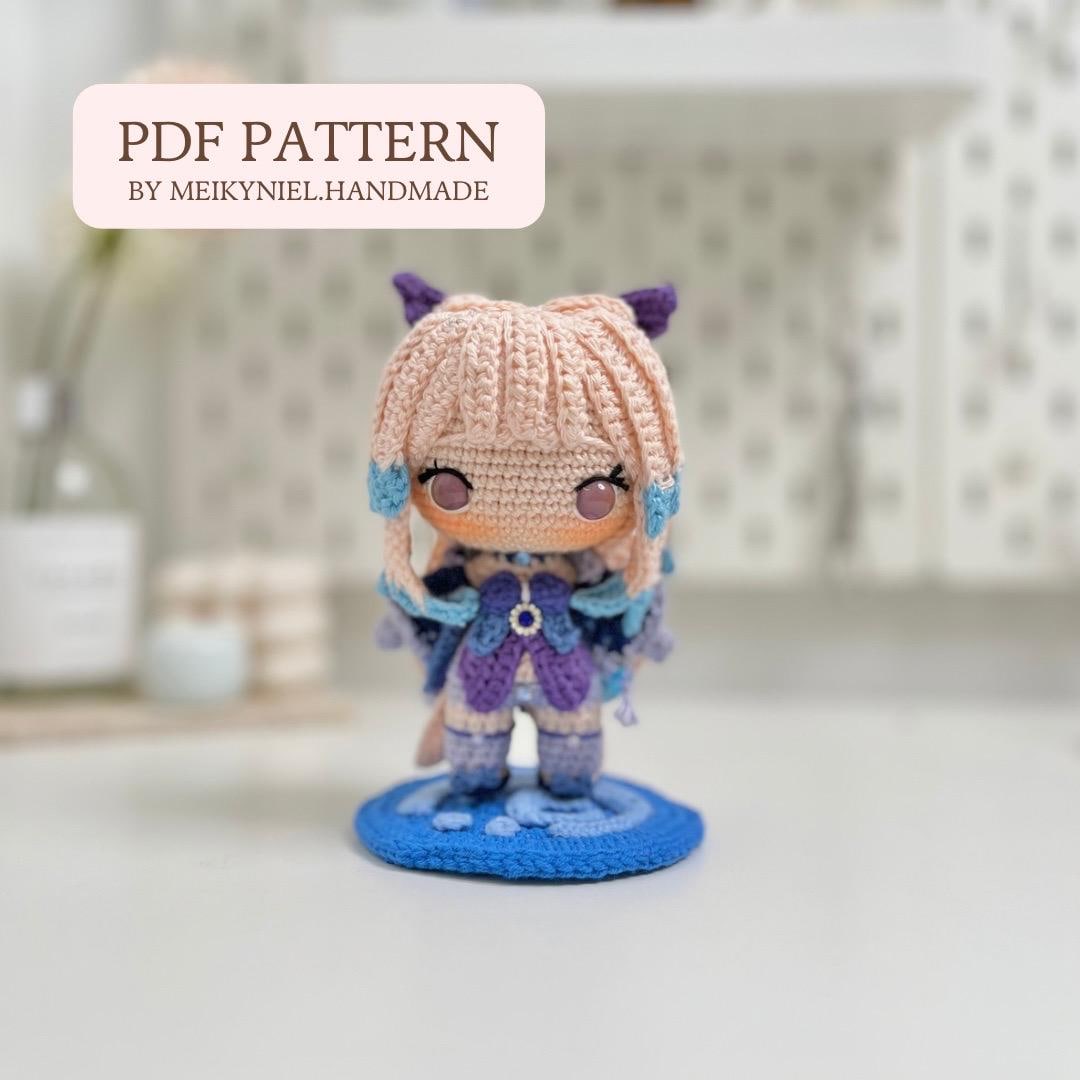 Crochet PDF Pattern: "kokomi" Chibi Amigurumi - Etsy