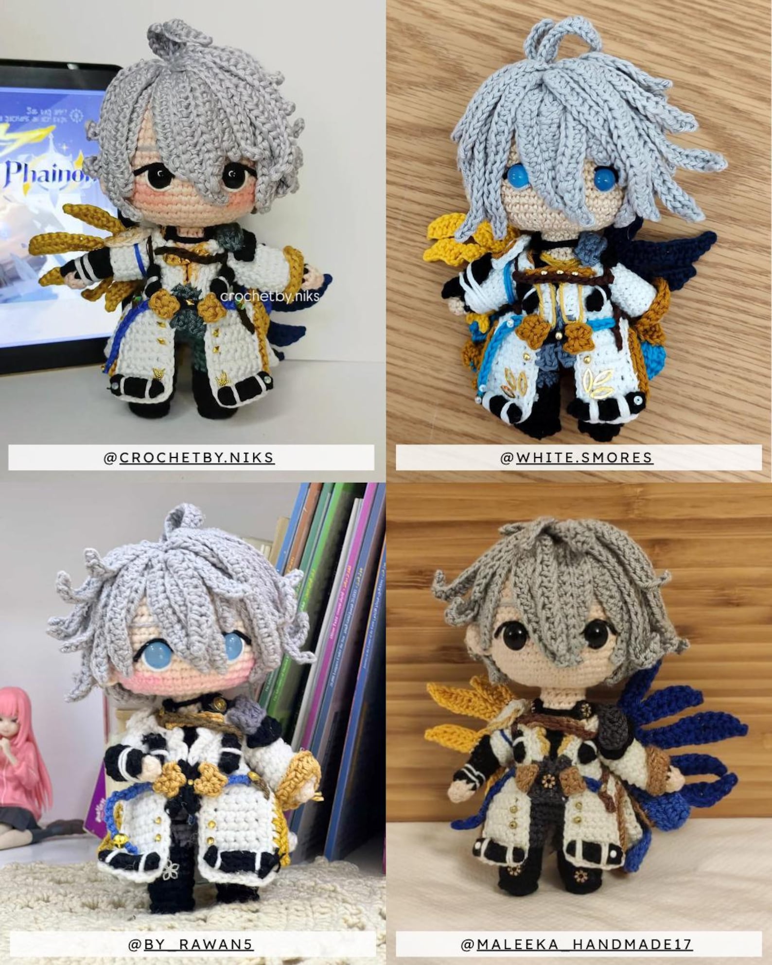 Crochet PDF Pattern: "phainon" Chibi Amigurumi - Etsy