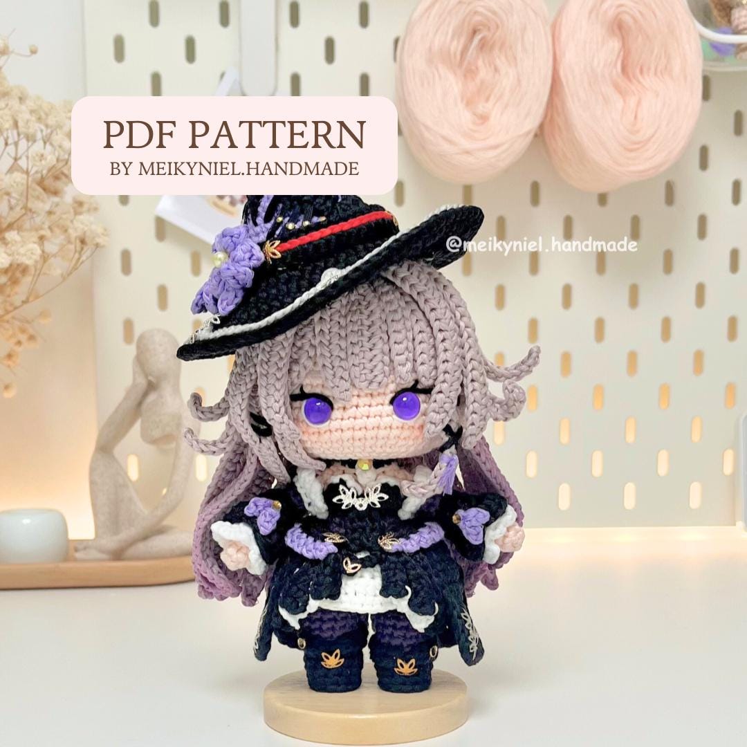 Crochet PDF Pattern: "the Herta" Chibi Amigurumi - Etsy