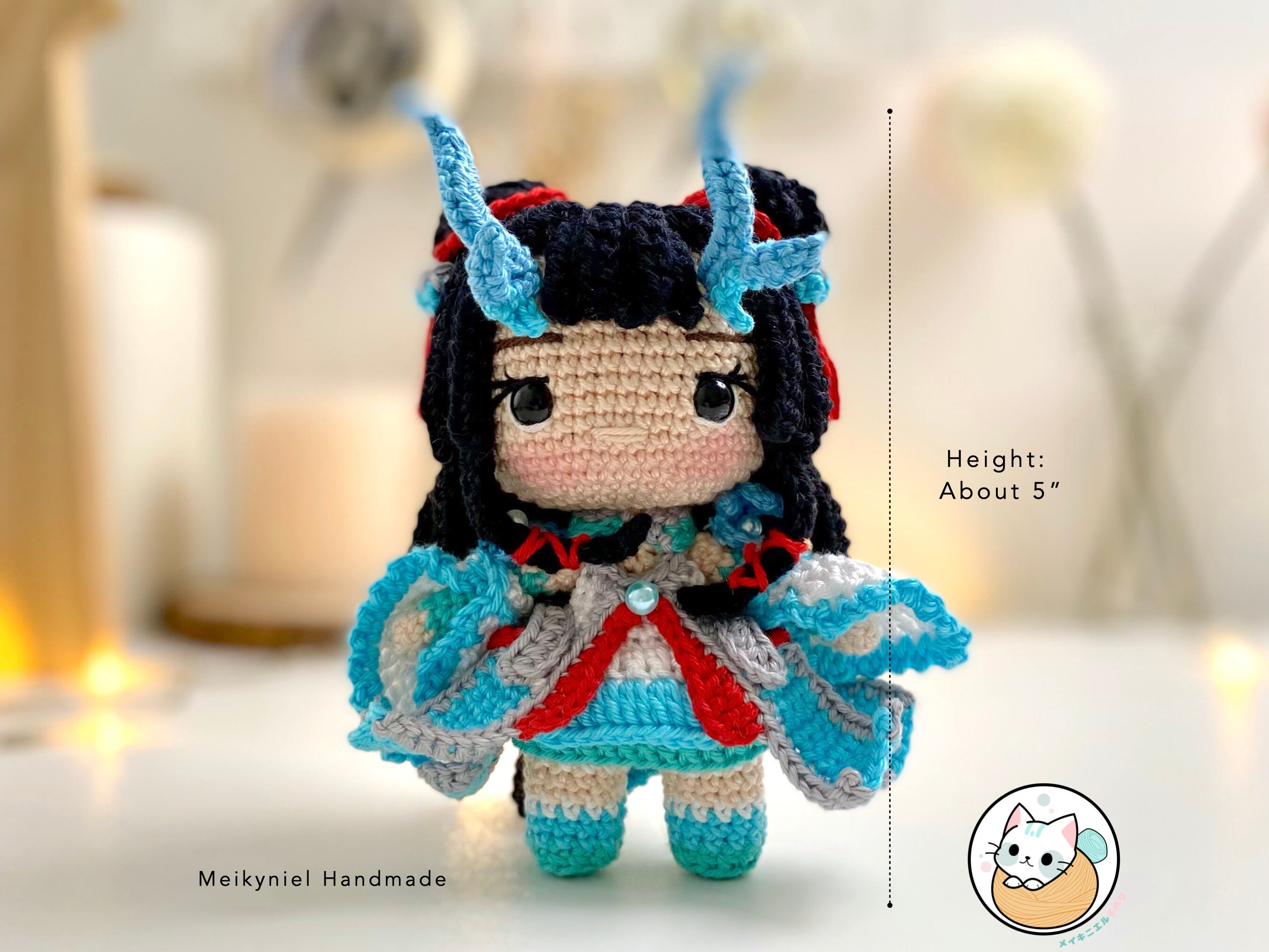 Crochet PDF Pattern : Chibi Amigurumi kagura - Etsy