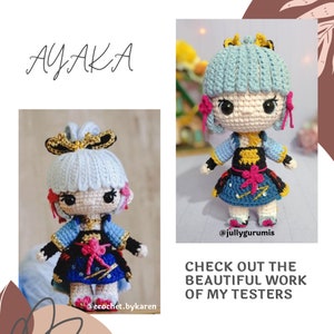 Crochet PDF Pattern: "ayaka" Chibi Amigurumi - Etsy