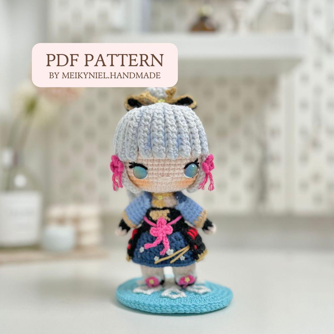 Crochet PDF Pattern: "ayaka" Chibi Amigurumi - Etsy