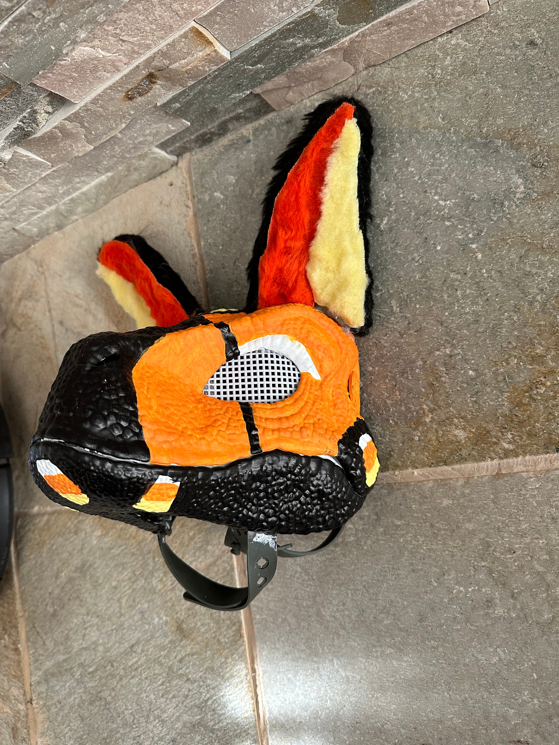 Candy Corn Dino Mask - Etsy