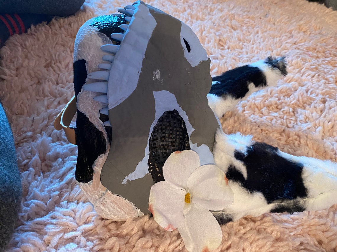 Cow Theme Dino Mask Furry - Etsy