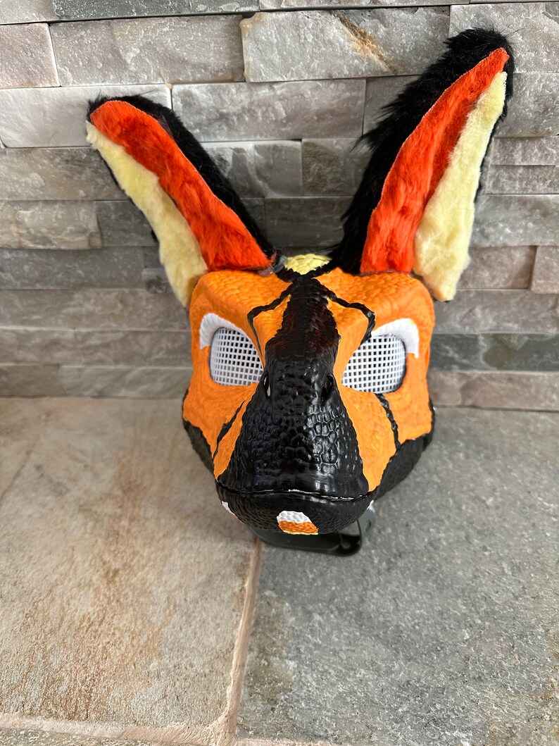 Candy Corn Dino Mask - Etsy