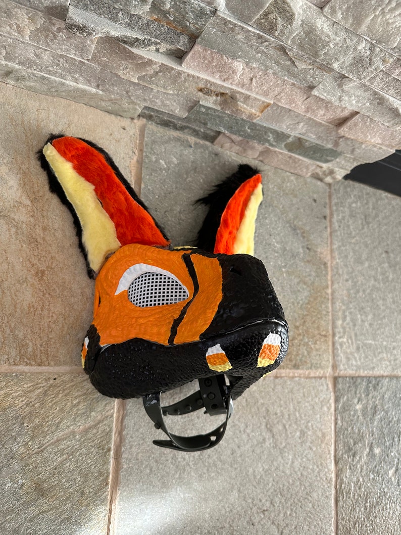 Candy Corn Dino Mask - Etsy