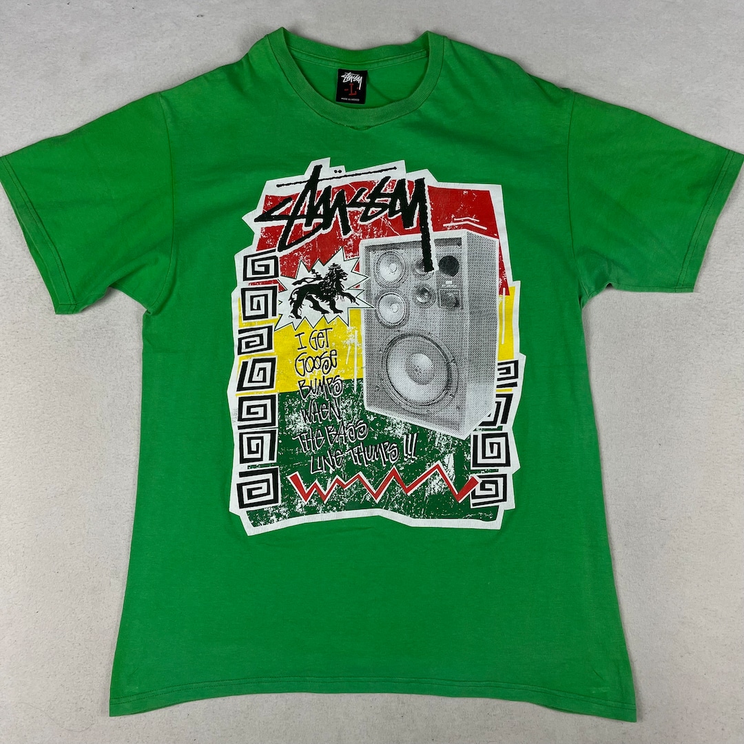 Stussy Vintage Raggae Rasta Leon T Shirt - Etsy