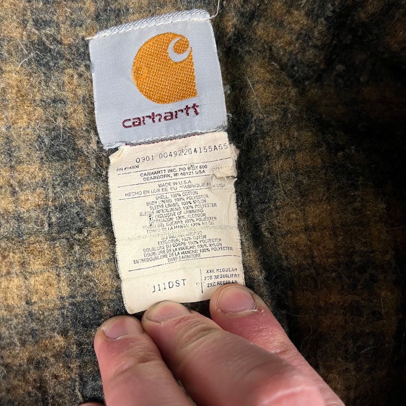 Carhartt Trucker Jacket Jeans XXL Made in USA - Etsy