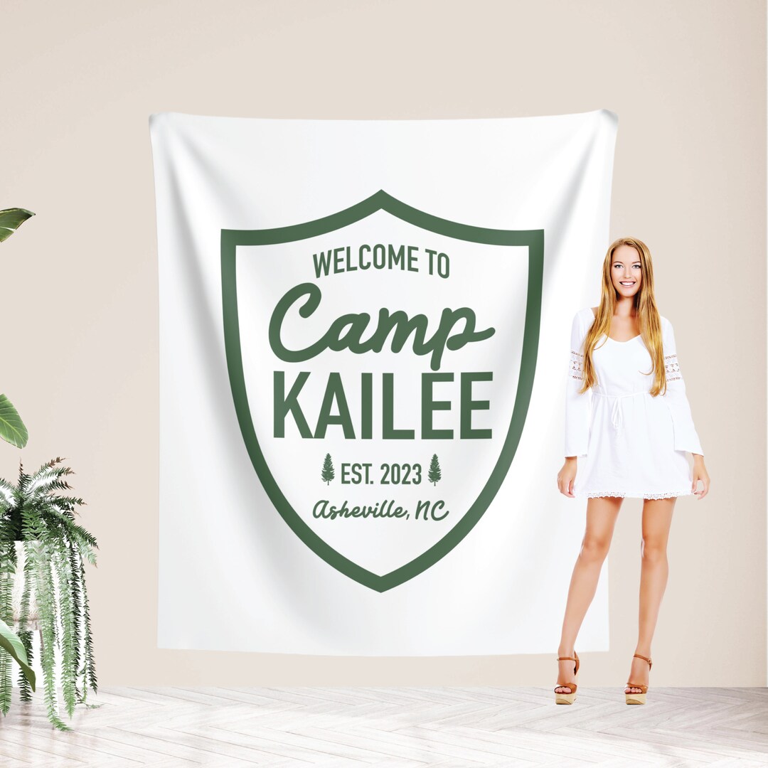 Custom Camp Bachelorette Banner Flag Photo Backdrop Country Club Luxury ...