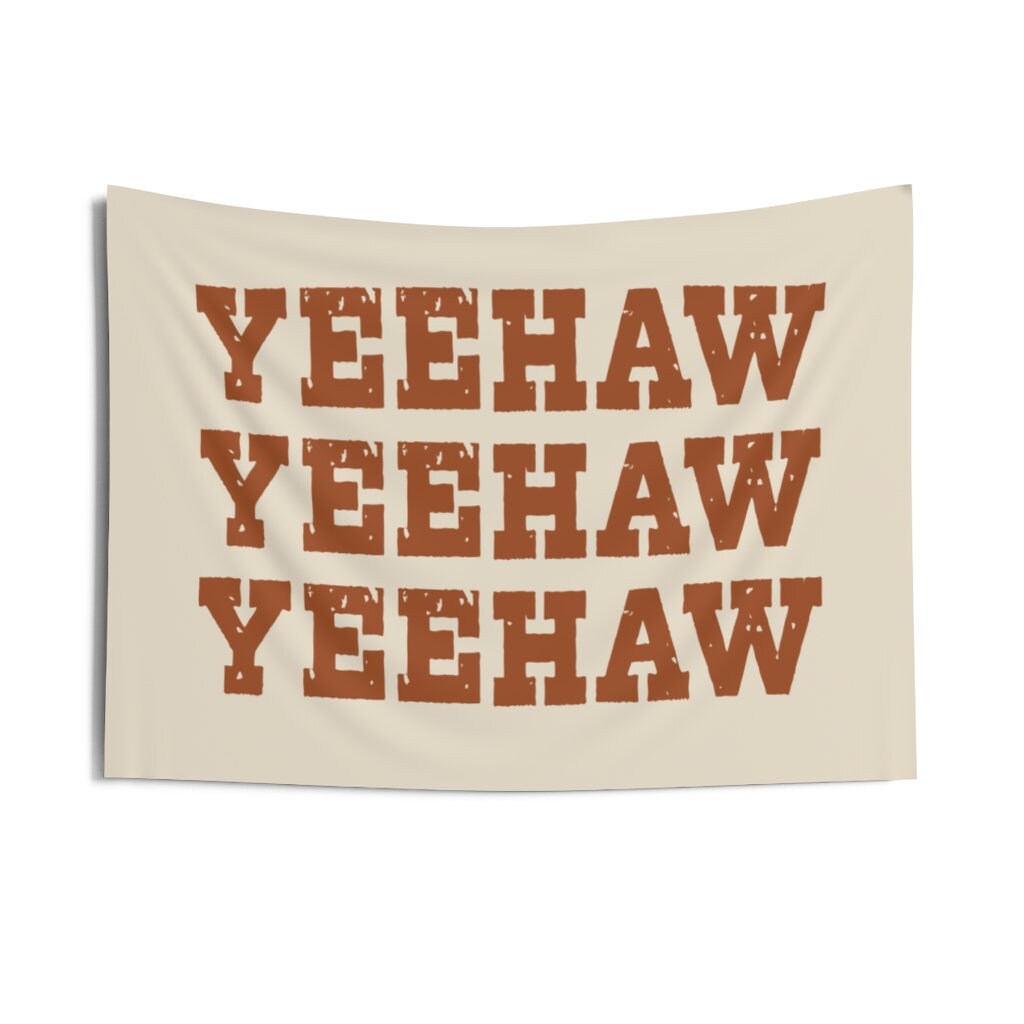 Yeehaw Wall Tapestry Western Aesthetic Decor Bedroom Decor - Etsy