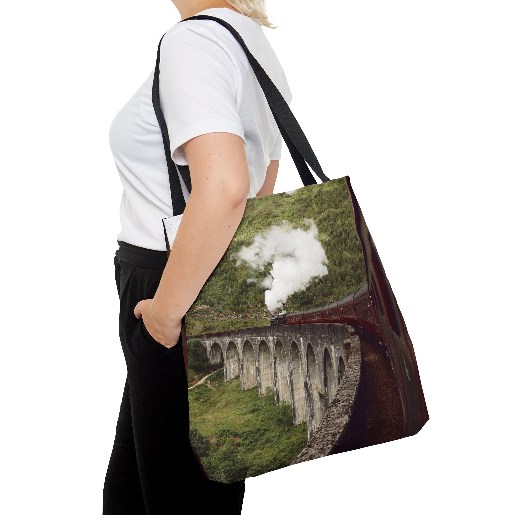 Steam Train Tote Bag - Harry Potter Tote - Scotland Tote - Travel Tote ...