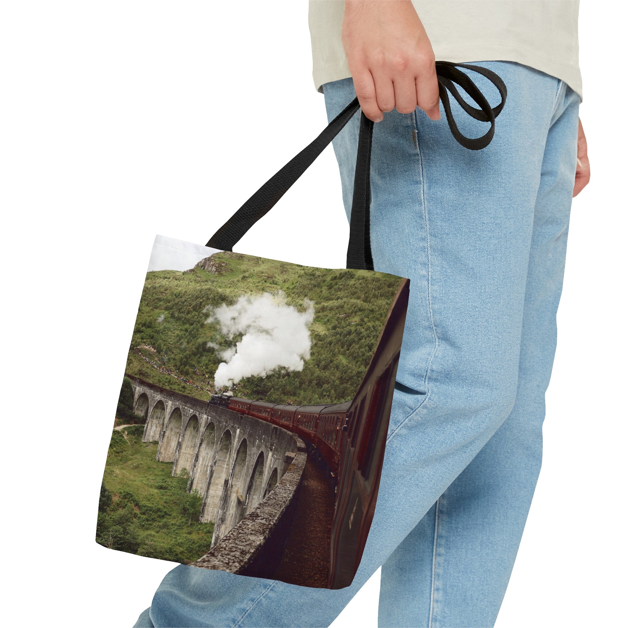 Steam Train Tote Bag - Harry Potter Tote - Scotland Tote - Travel Tote ...
